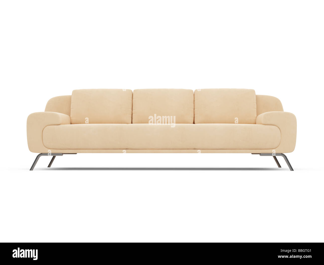 isolated couch over white background Stock Photo - Alamy