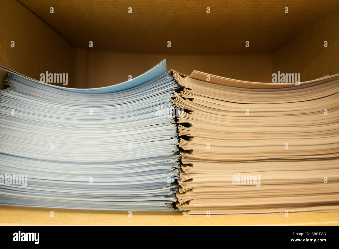 A pile of recycled paper Stock Photo - Alamy
