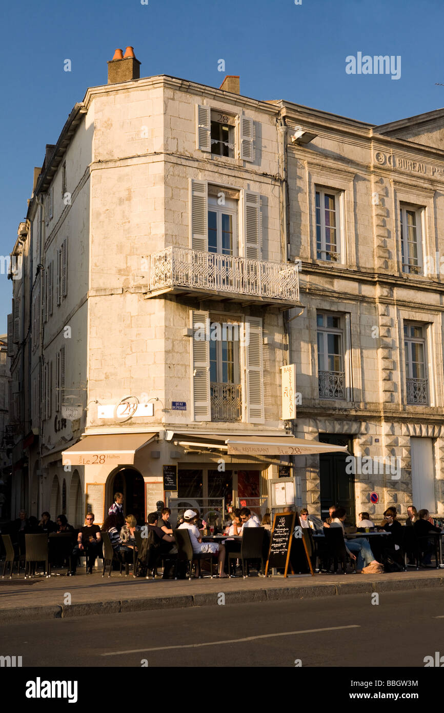 Street Scene La Rochelle Poitou Charente France Stock Photo - Alamy