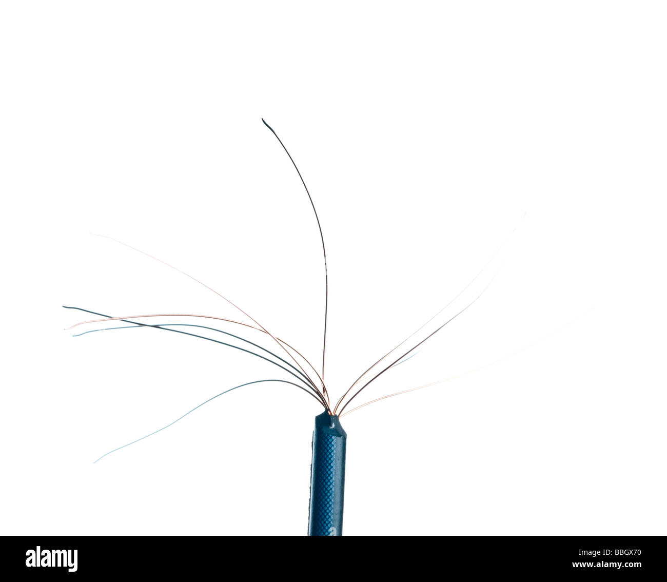 Wires Isolation on the white Stock Photo - Alamy