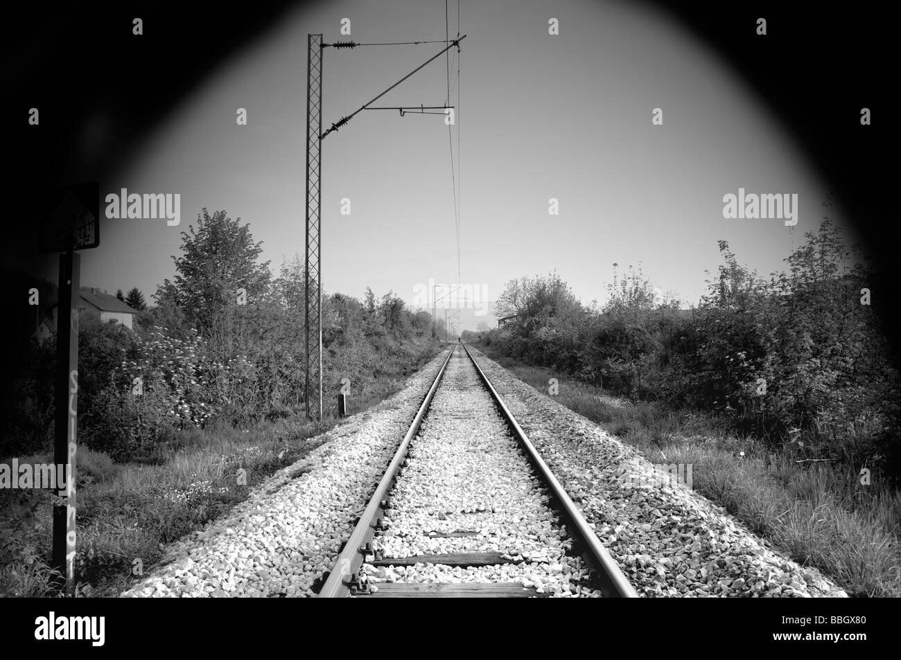 Pebble track Black and White Stock Photos & Images - Alamy