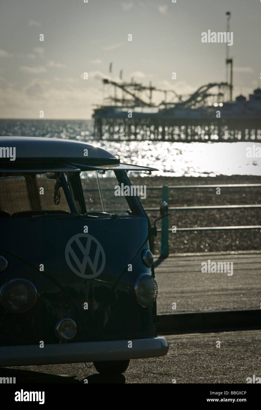 VW camper van at Brighton Breeze, on the seafront in Brighton Stock ...