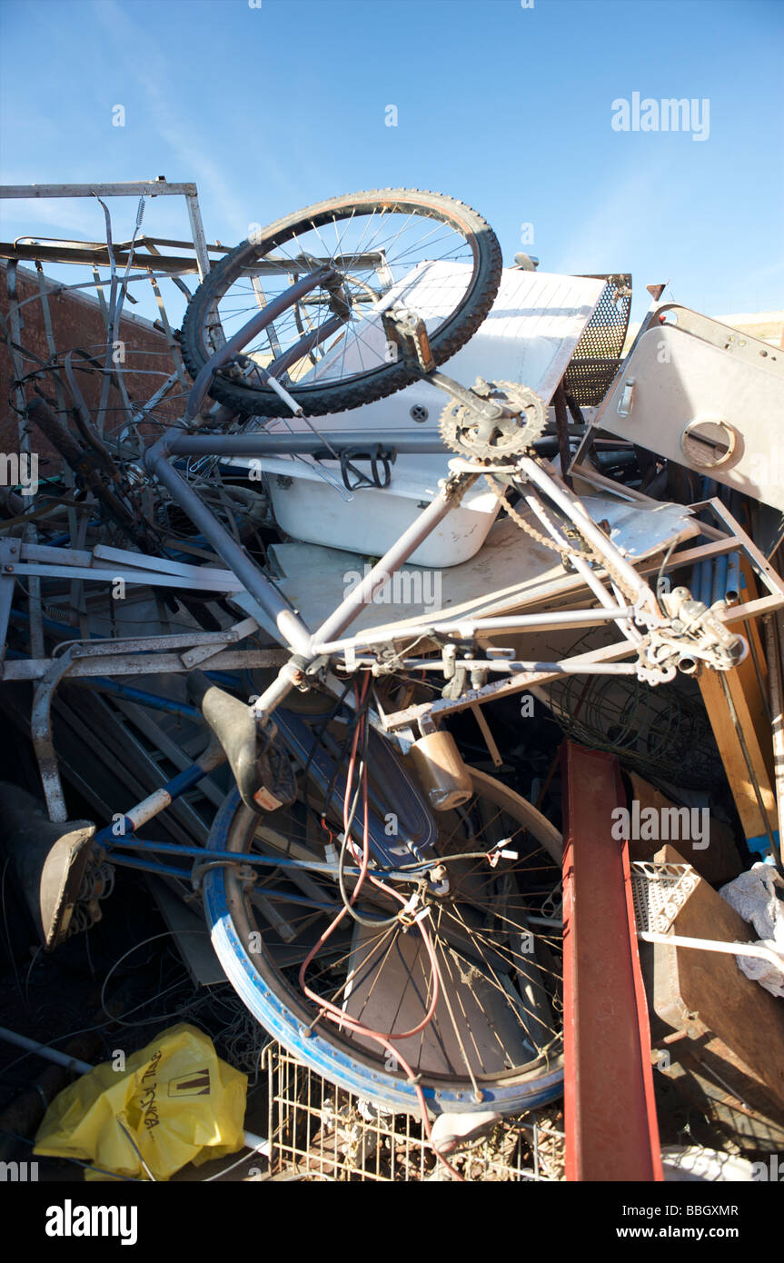 Stack of metal waste for recycling Stock Photo - Alamy
