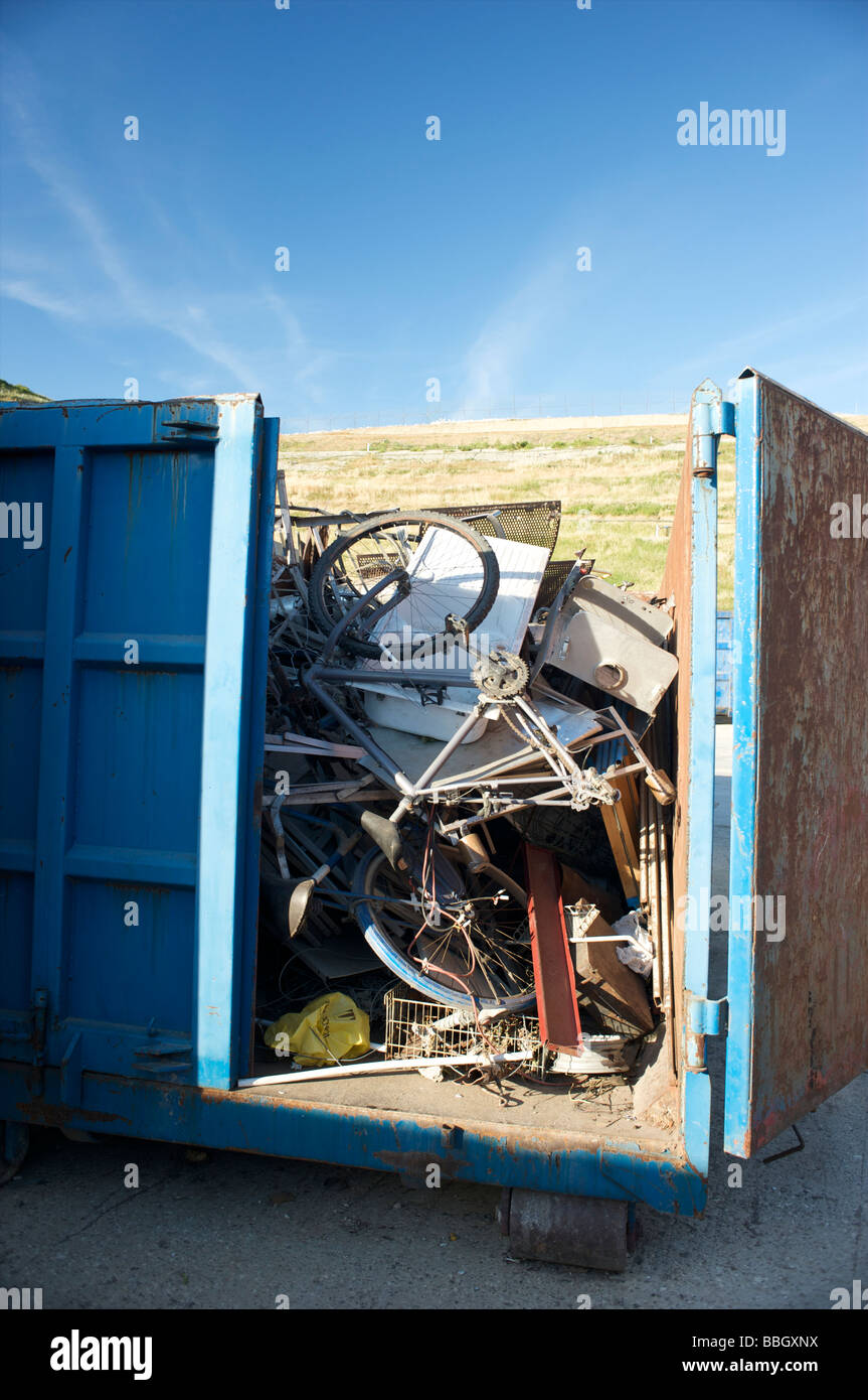 Stack of metal waste for recycling Stock Photo - Alamy
