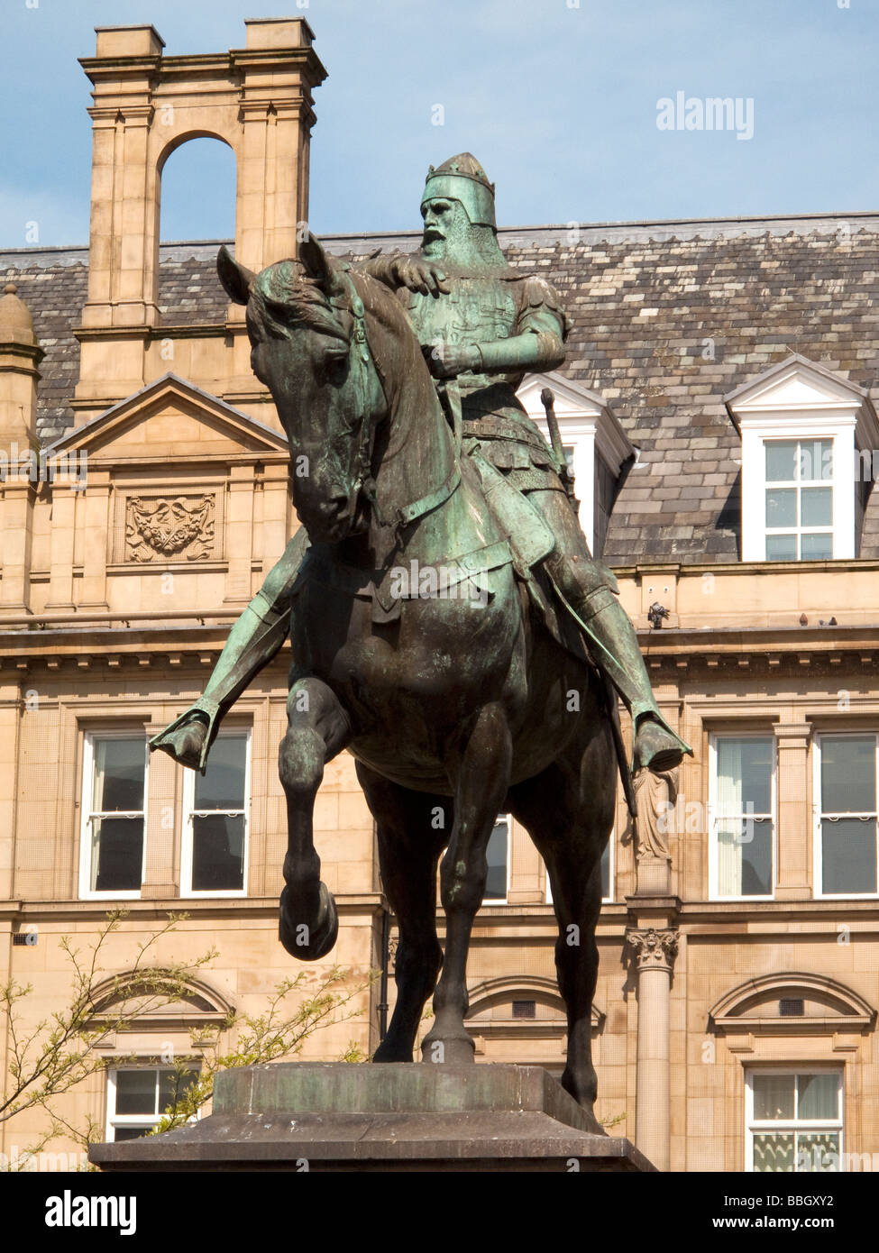 The Black Prince Statue in City Square, Leeds, West Yorkshire Stock ...