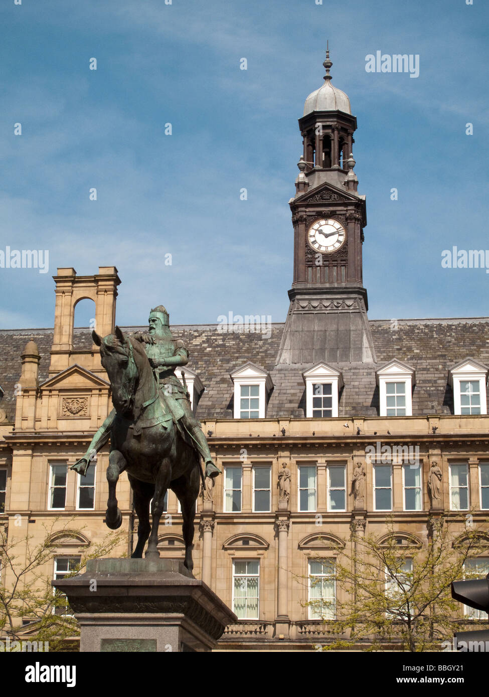 The Black Prince Statue in City Square, Leeds, West Yorkshire Stock ...