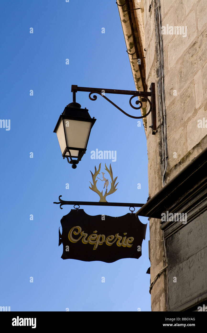 Creperie sign hi-res stock photography and images - Alamy