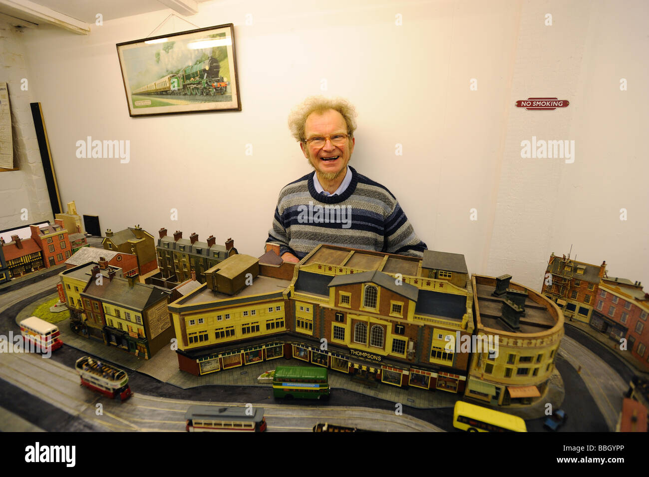 John Clarke shows his Toop Tramway model Image shot by Will Strange at ...
