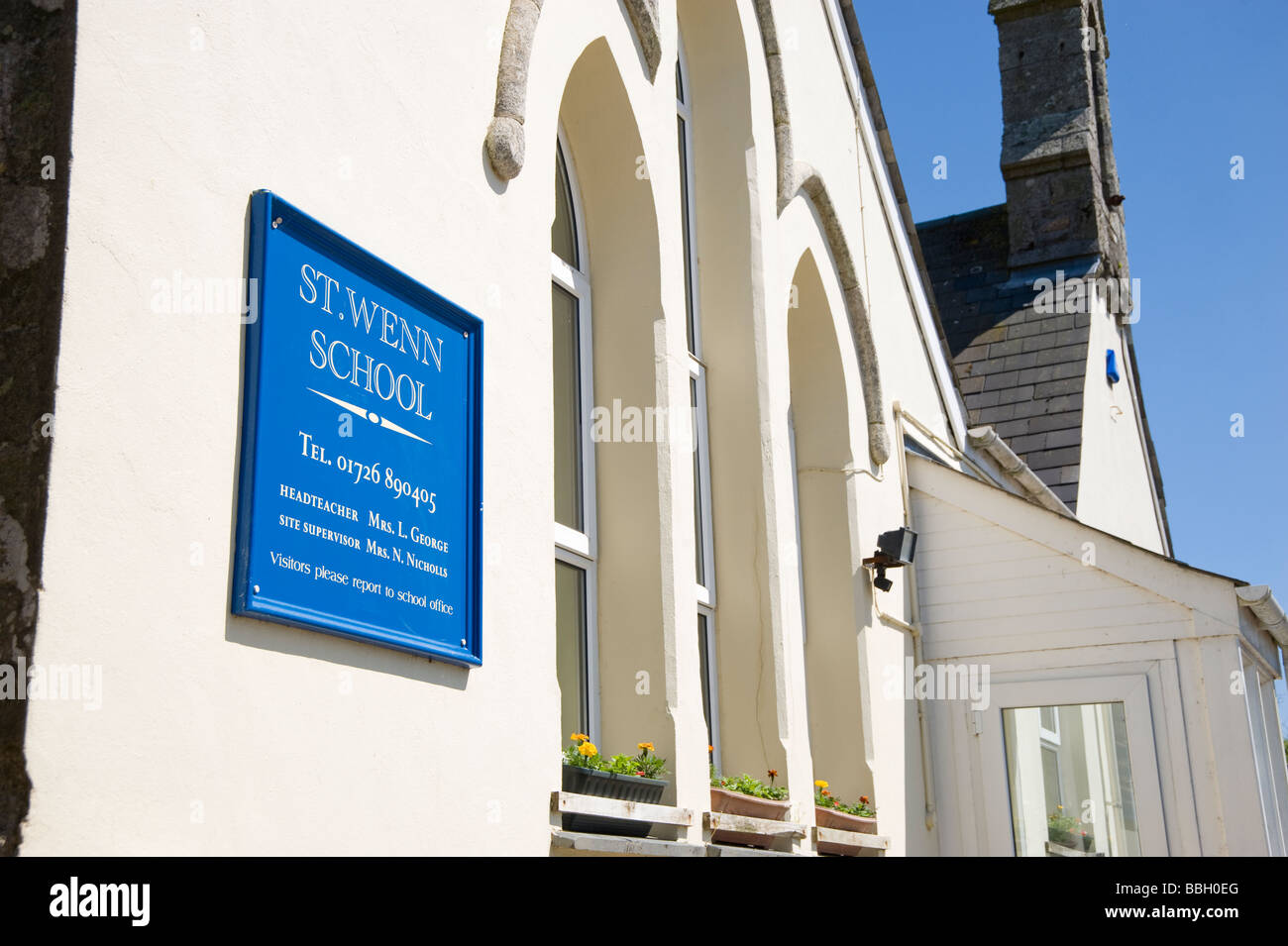St Wenn School, Cornwall Stock Photo - Alamy