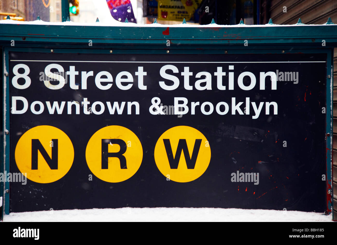 8th Street subway station, New York Stock Photo - Alamy