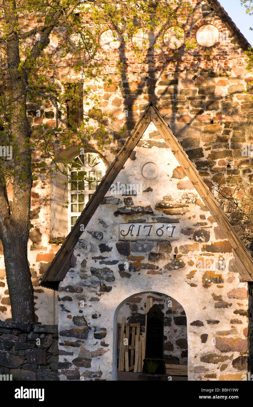 Medieval church Nauvo Turunmaa Archipelago Baltic Sea Finland Stock ...