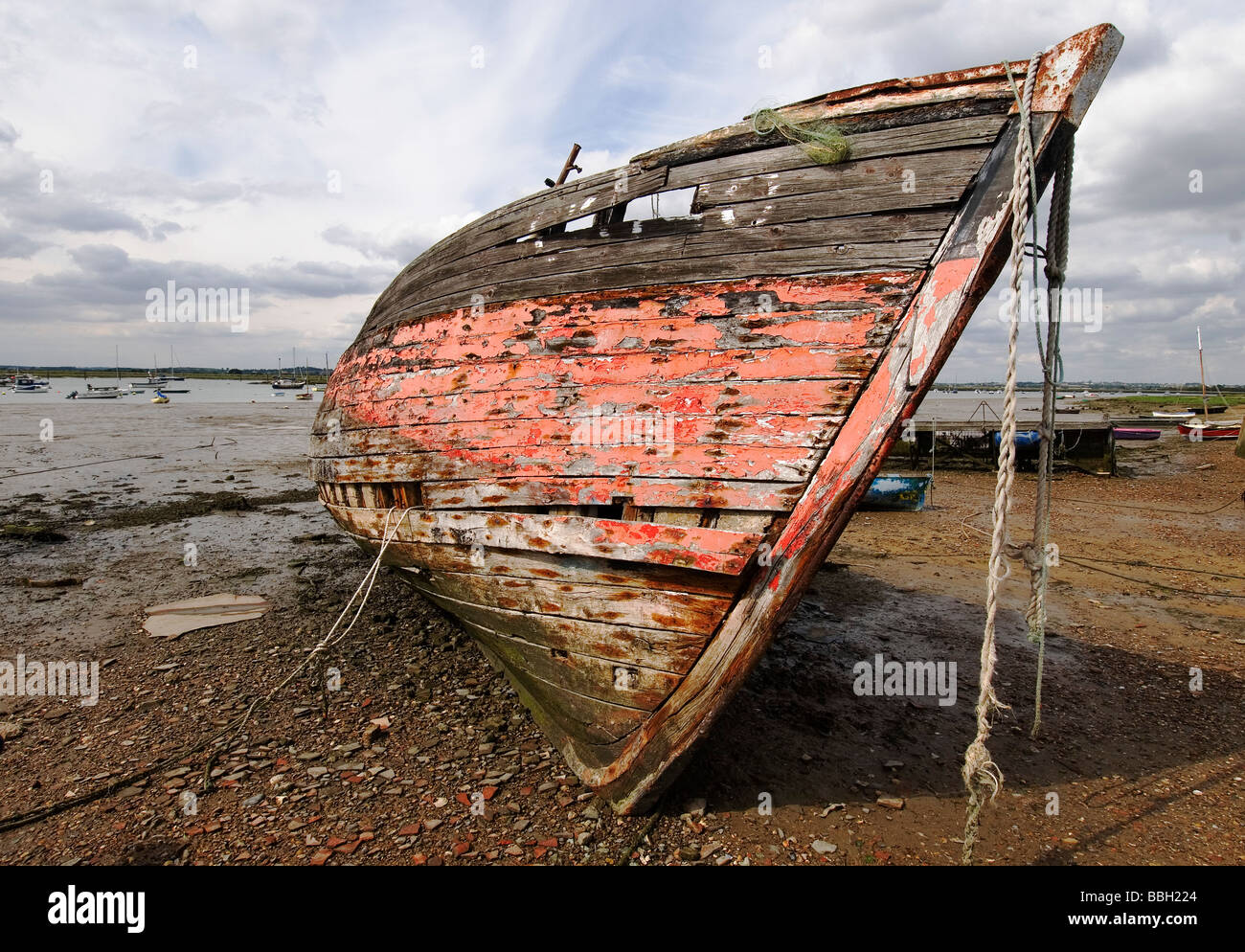 Boat Hull, Mersea Island Stock Photo - Alamy