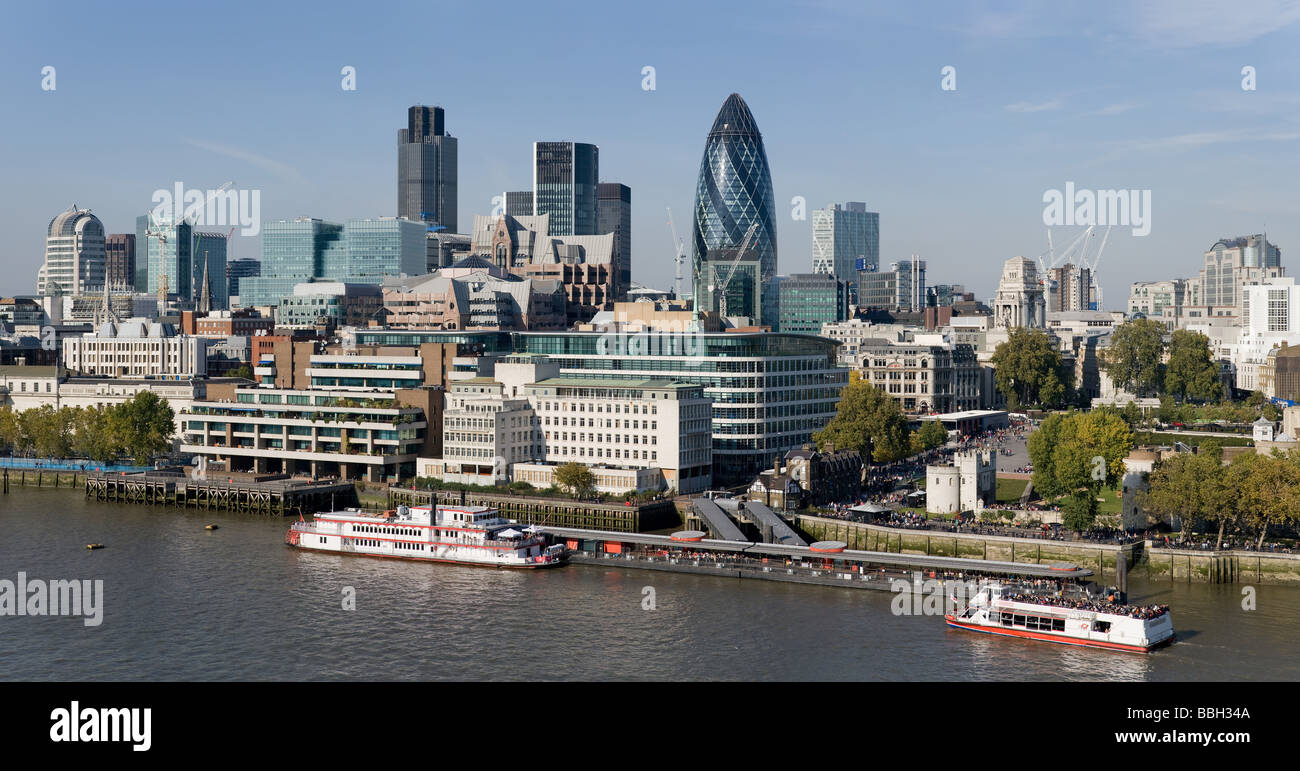 City of London skyline viewed from above Stock Photo - Alamy