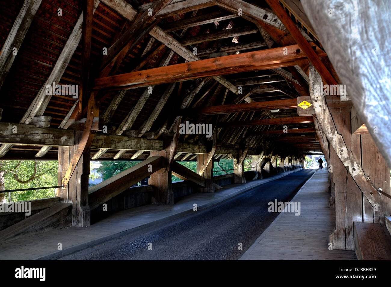 Wooden covered bridge wood hi-res stock photography and images - Alamy