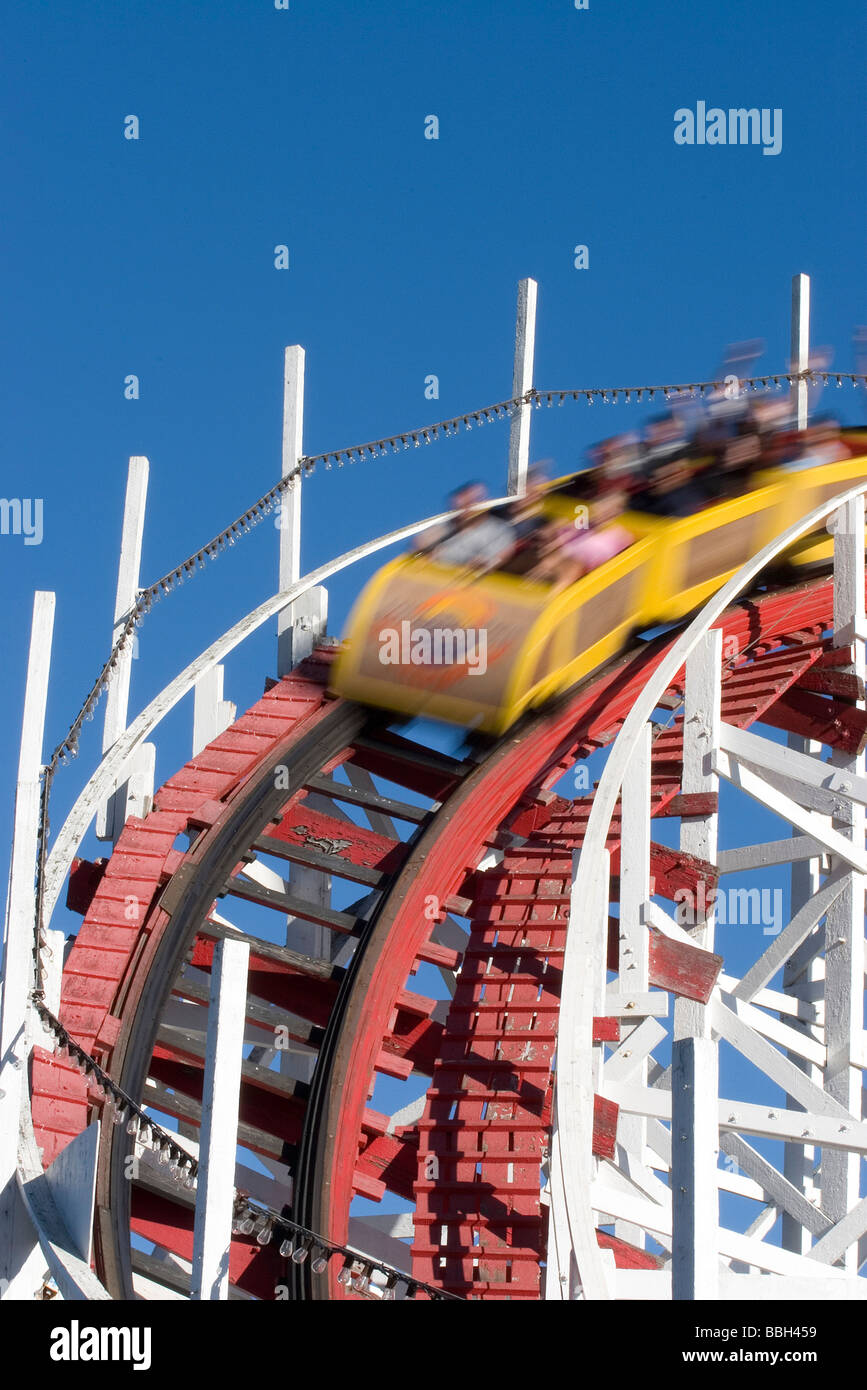Giant Dipper Roller Coaster Stock Photo - Alamy