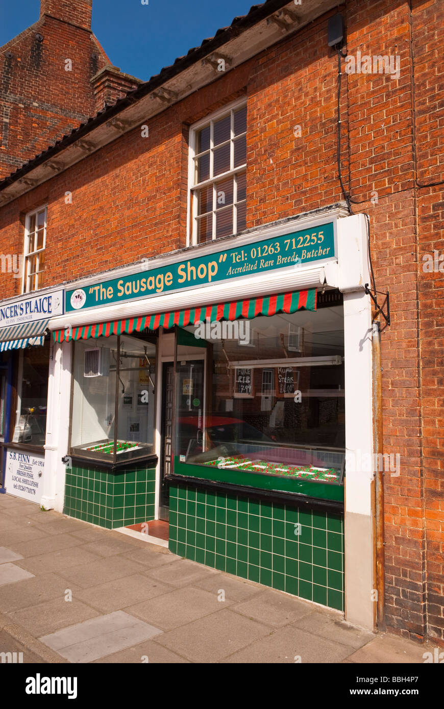 The sausage shop store in Holt Norfolk Uk an accredited rare breeds ...