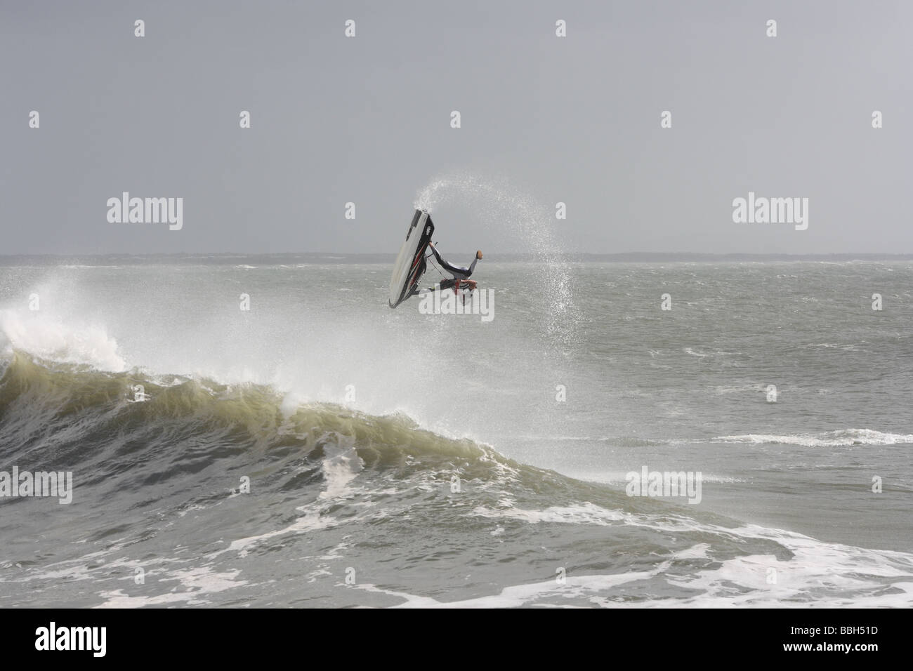 JET SKI RIDERS PERFORMING TRICKS IN BIG WAVES SUNSHINE COAST QUEENSLAND ...