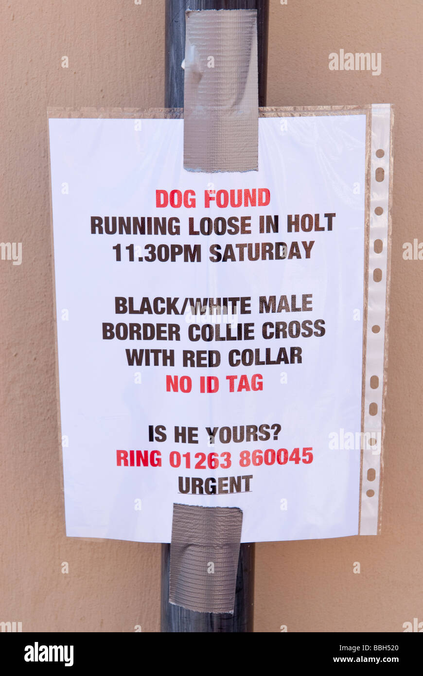 Lost and found sign hi-res stock photography and images - Alamy