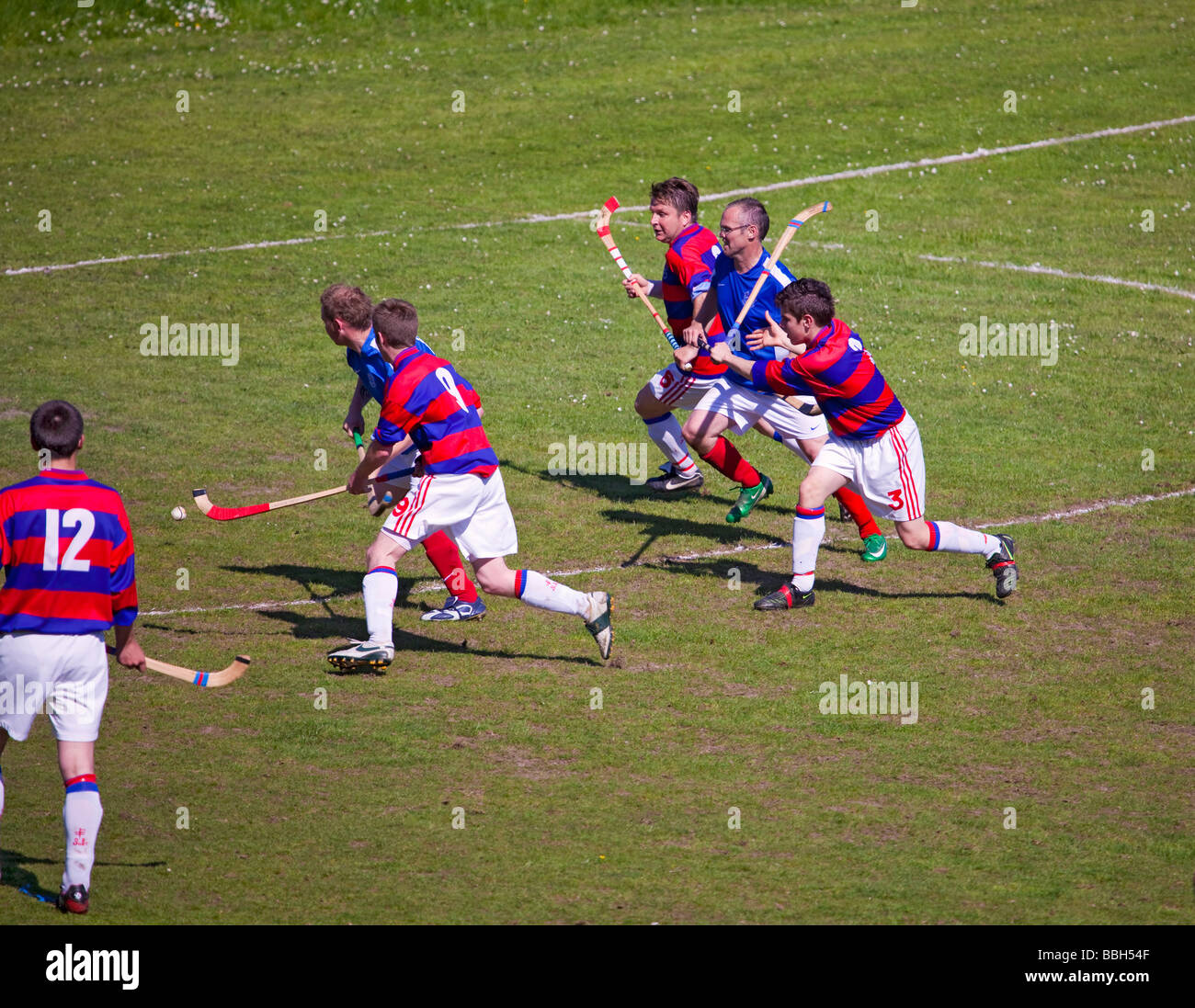 Shinty game between kyles athletic hi-res stock photography and images ...
