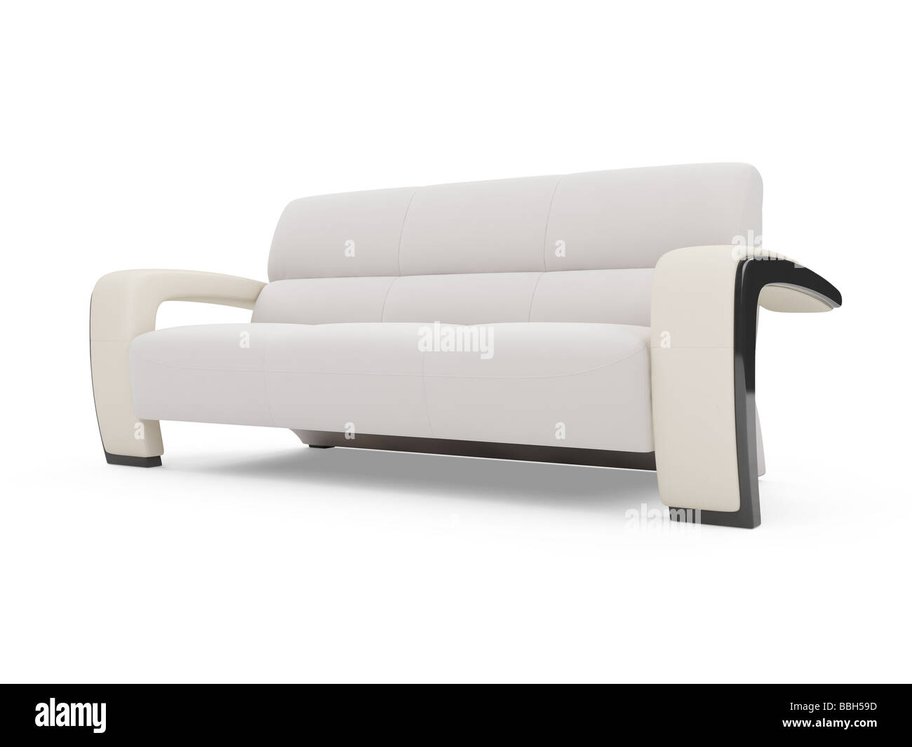 isolated couch over white background Stock Photo - Alamy