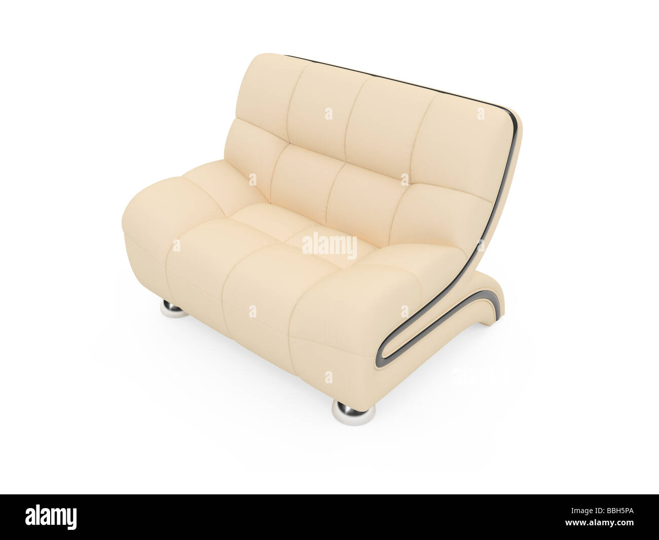 isolated couch over white background Stock Photo - Alamy