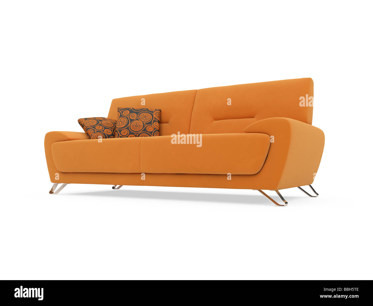 isolated couch over white background Stock Photo - Alamy