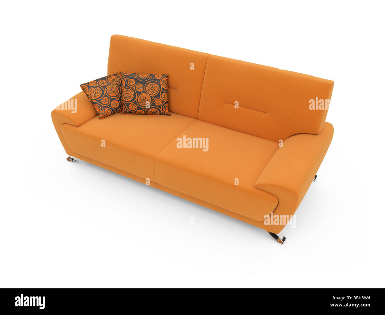 isolated couch over white background Stock Photo - Alamy