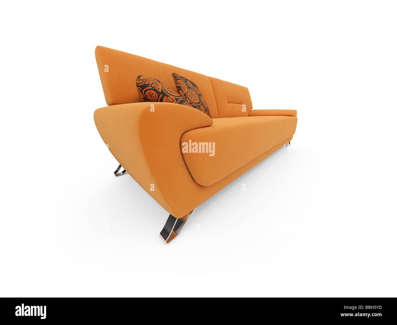 isolated couch over white background Stock Photo - Alamy
