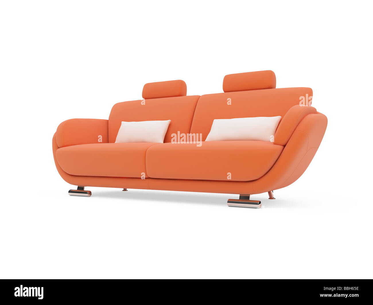 isolated couch over white background Stock Photo - Alamy