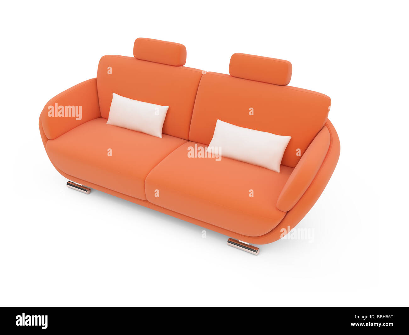 isolated couch over white background Stock Photo - Alamy
