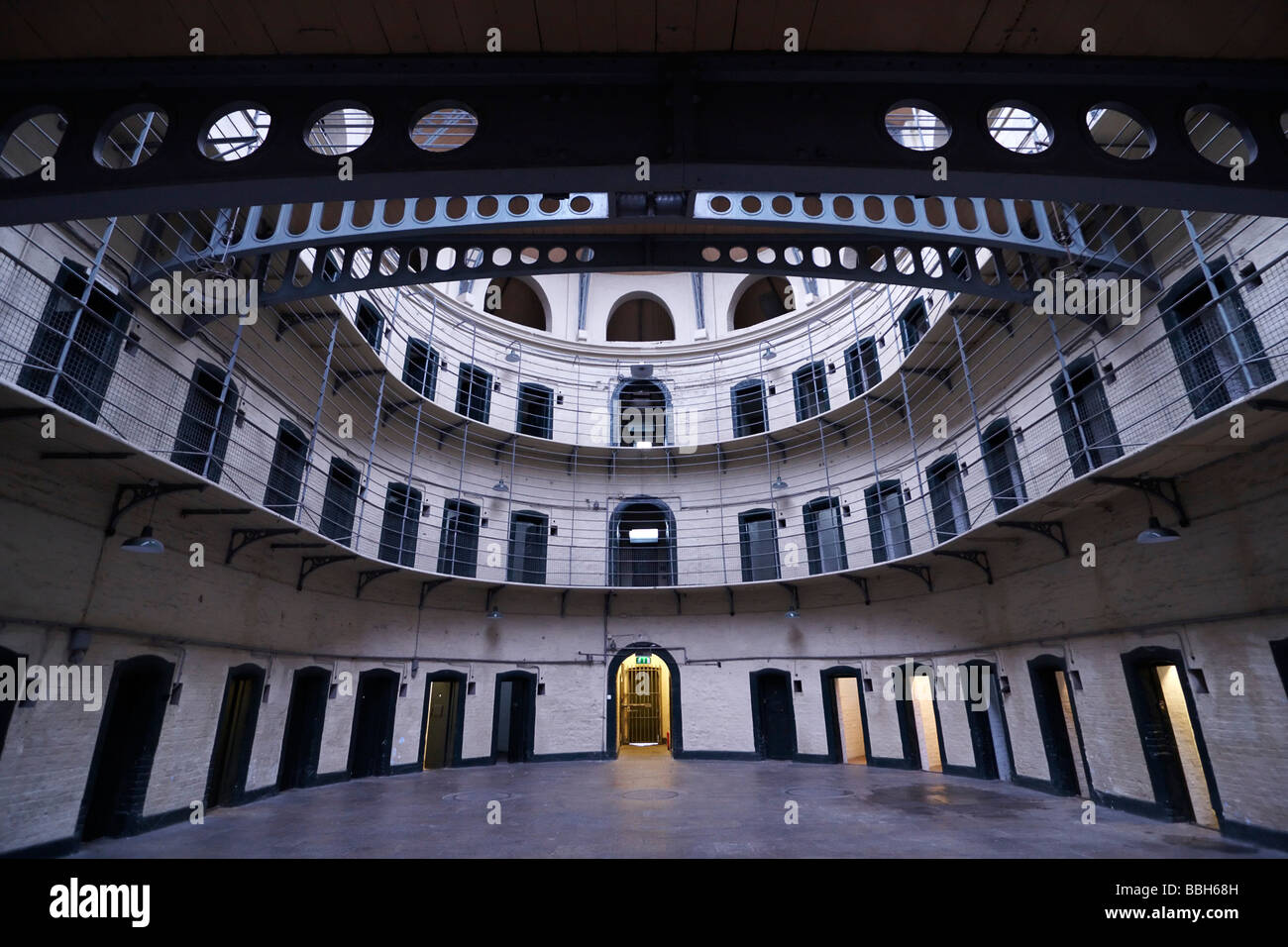 Inside Kilmainham Gaol, a former prison built in 1796 in Dublin ...