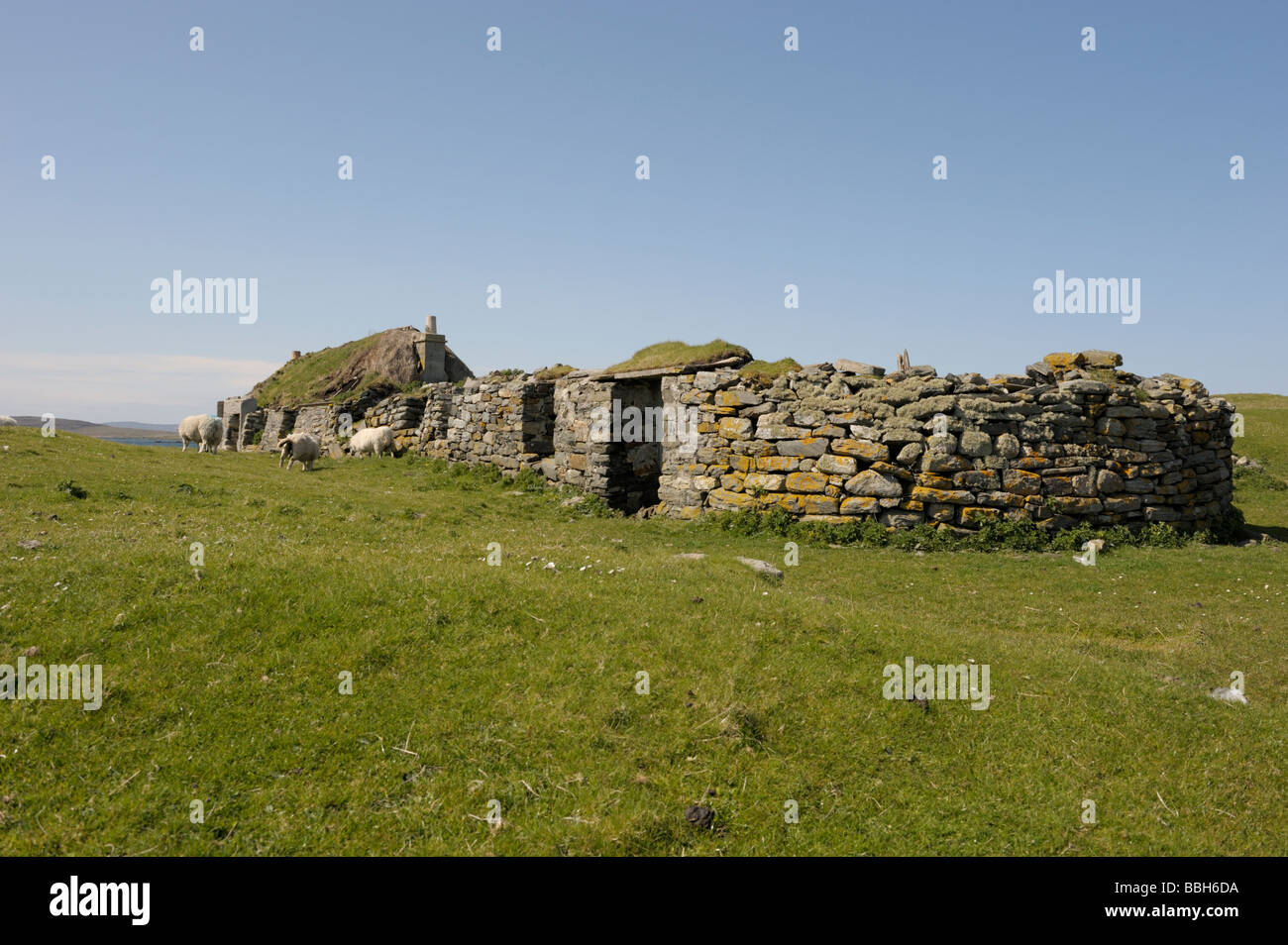 Old Croft on the island of Berneray Stock Photo - Alamy