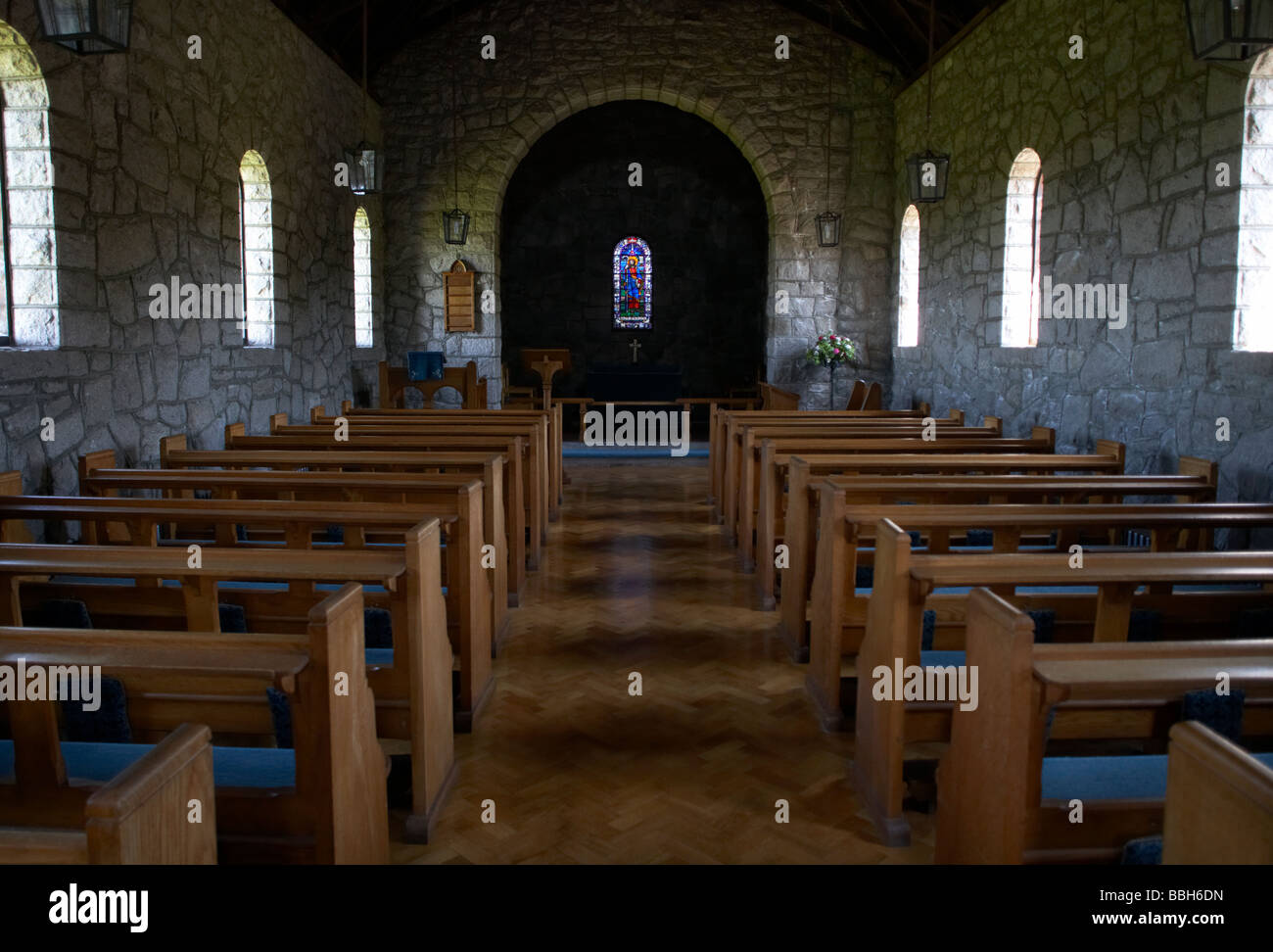 interior of saul church in downpatrick built in 1932 to commemorate the ...