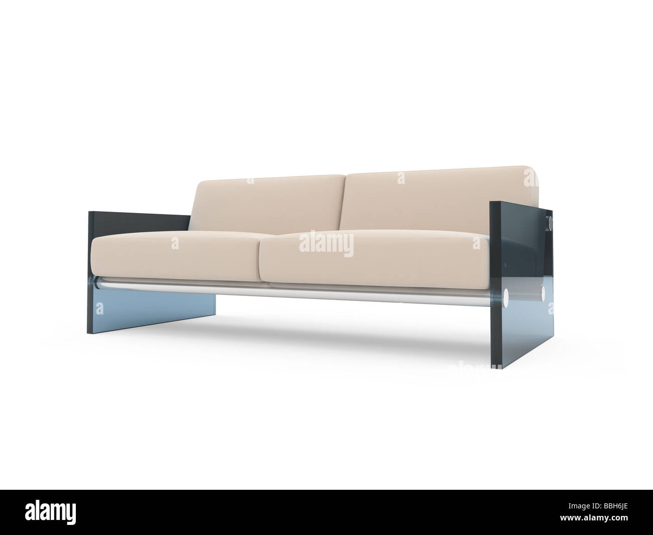 isolated couch over white background Stock Photo - Alamy