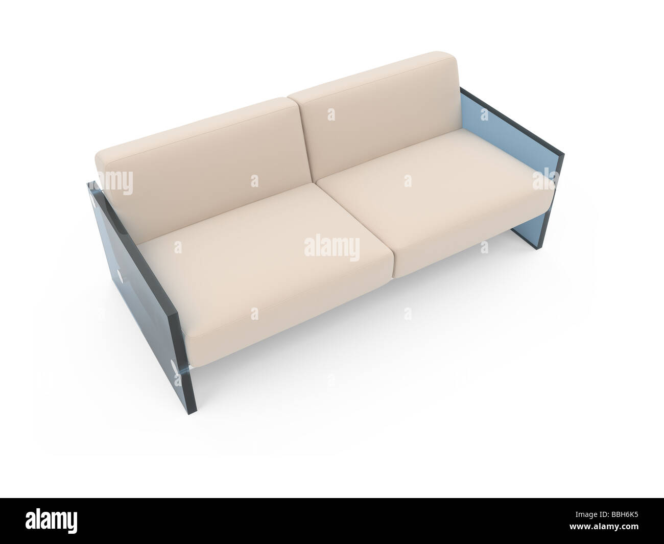 isolated couch over white background Stock Photo - Alamy