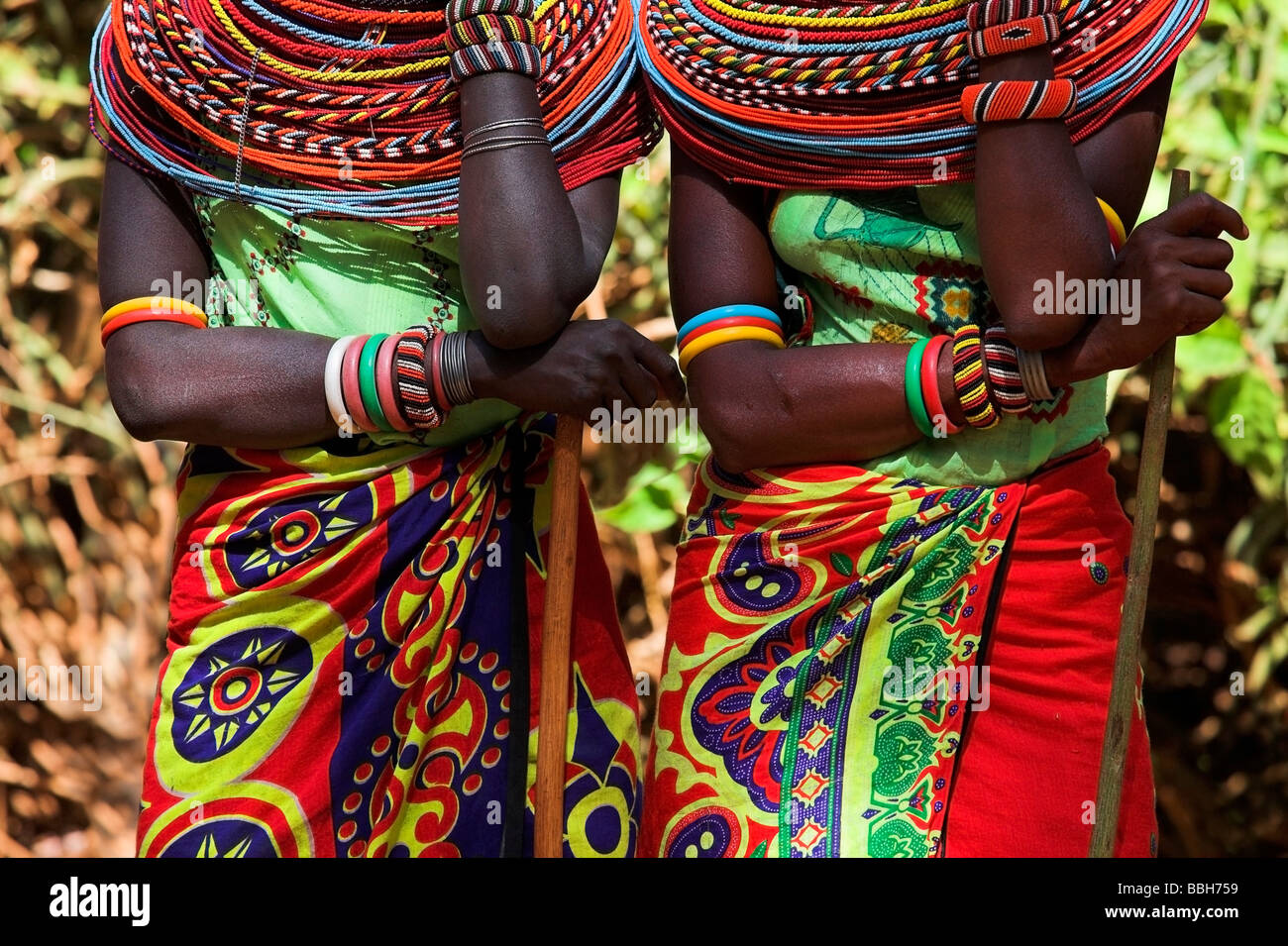 Kenya; Samburu women dancing Stock Photo - Alamy