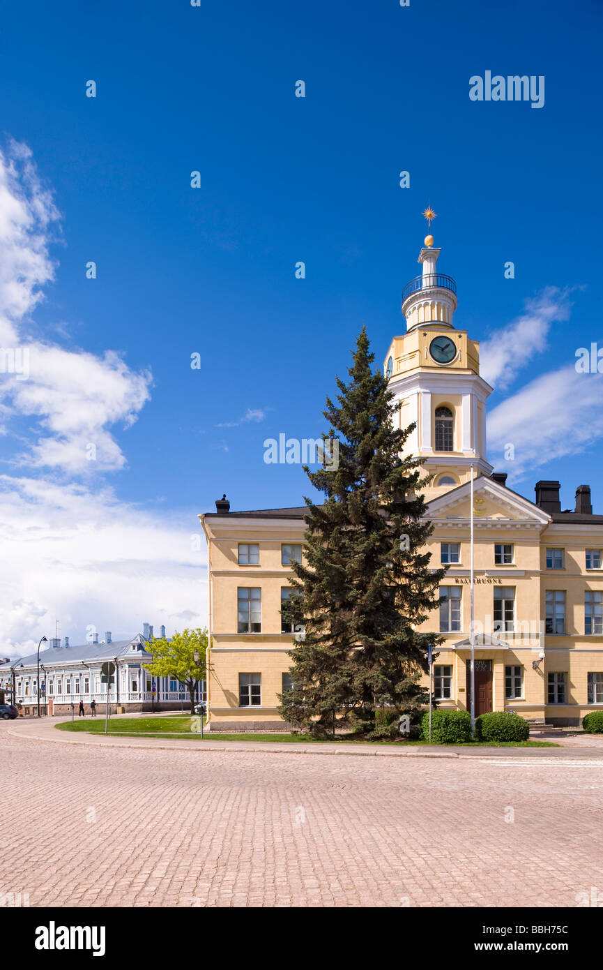 Town Hall in Old Town Hamina Finland Stock Photo - Alamy