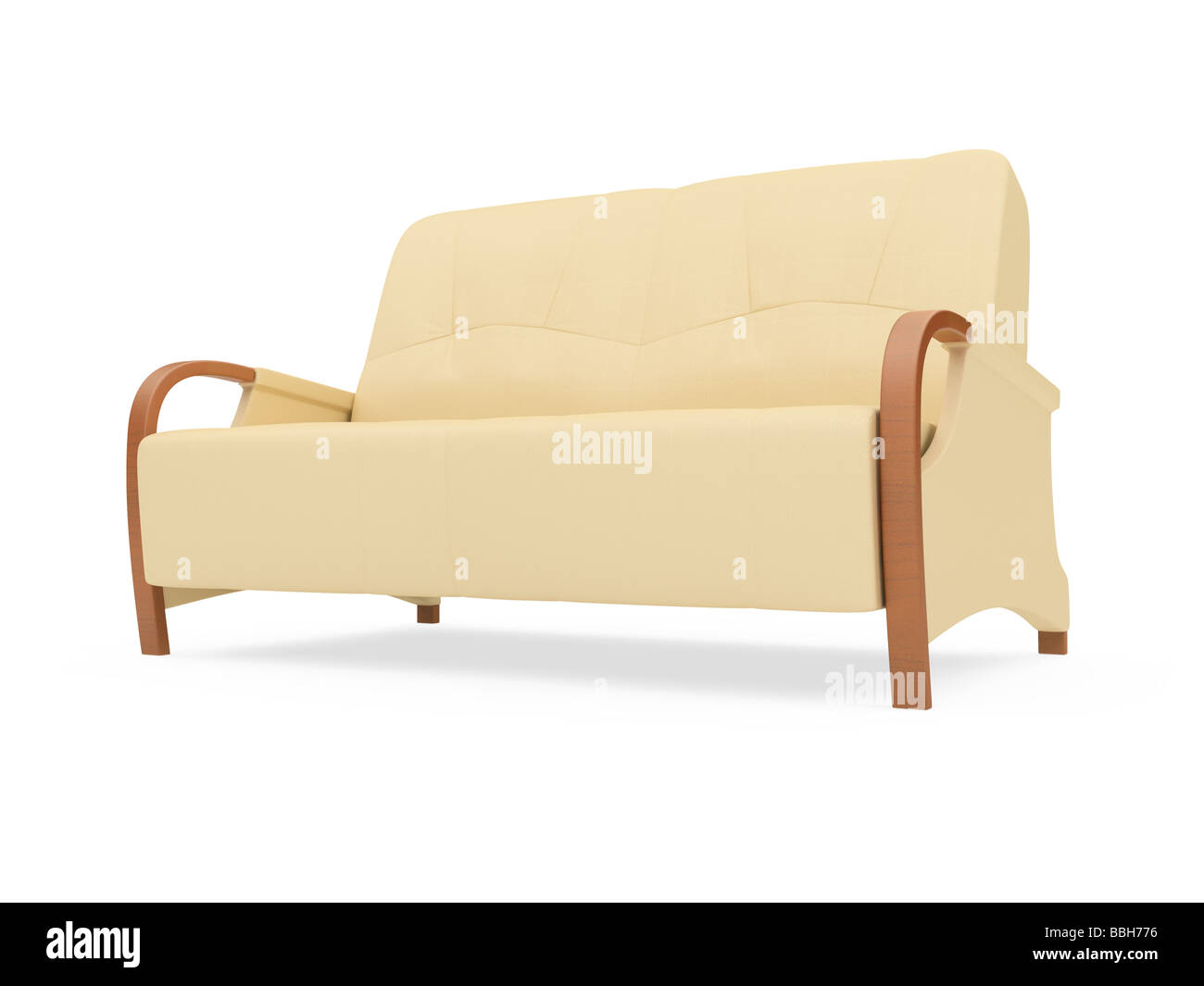 isolated couch over white background Stock Photo - Alamy