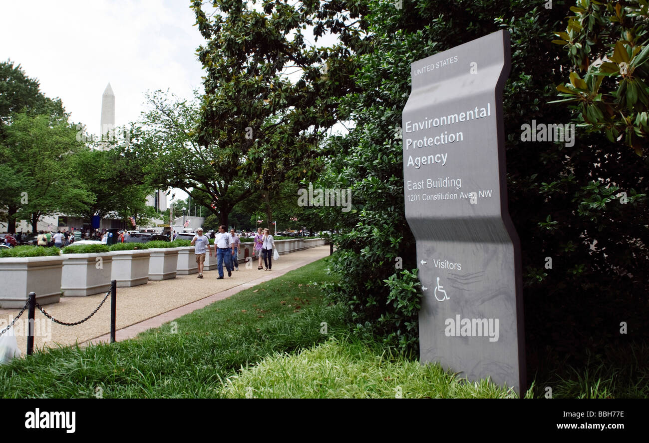 A sign for the Environmental Protection Agency EPA on Constitution ...