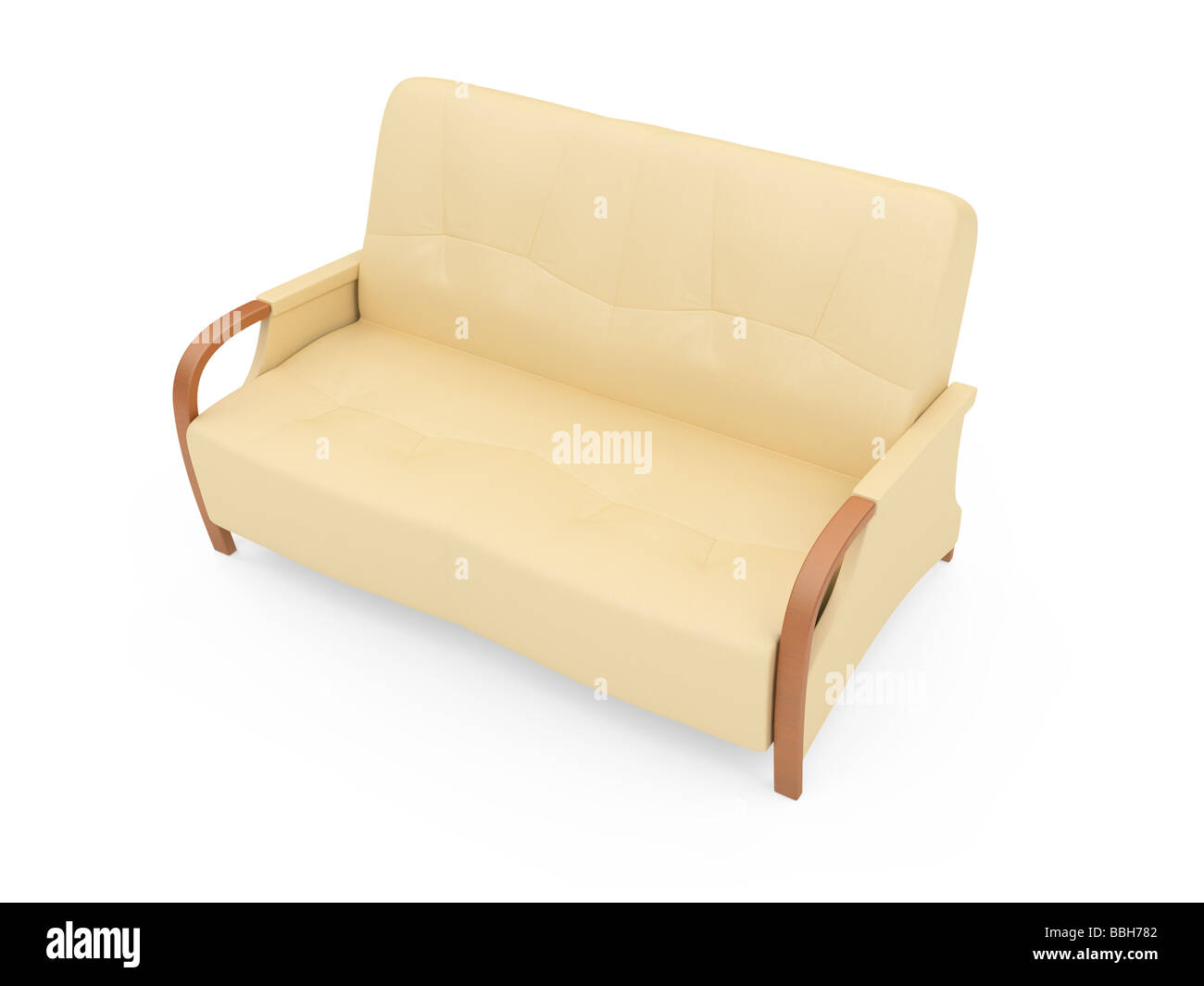 isolated couch over white background Stock Photo - Alamy
