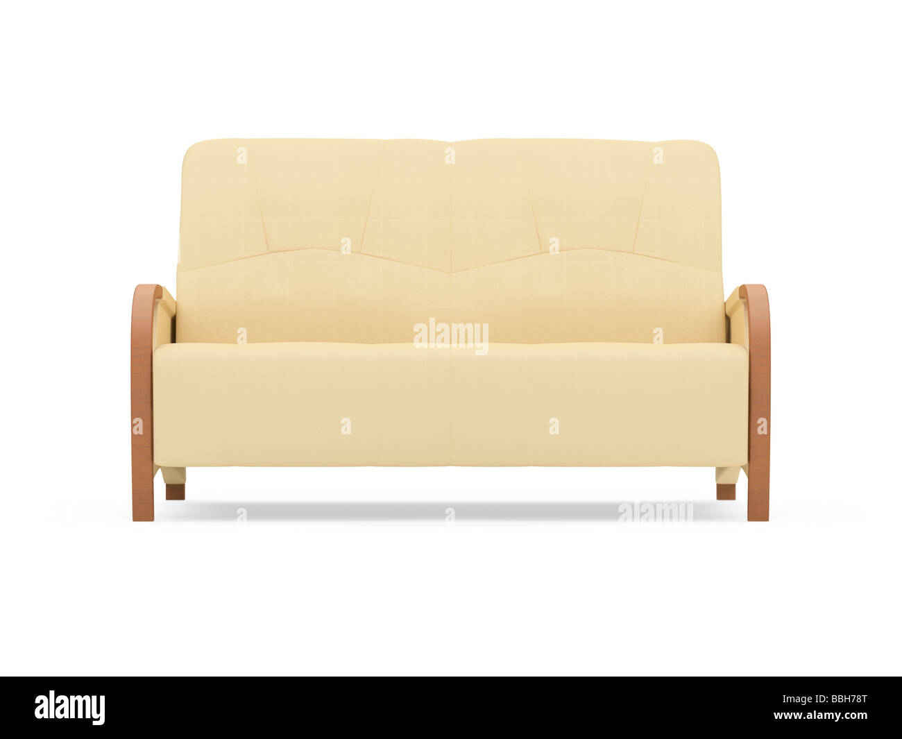 isolated couch over white background Stock Photo - Alamy