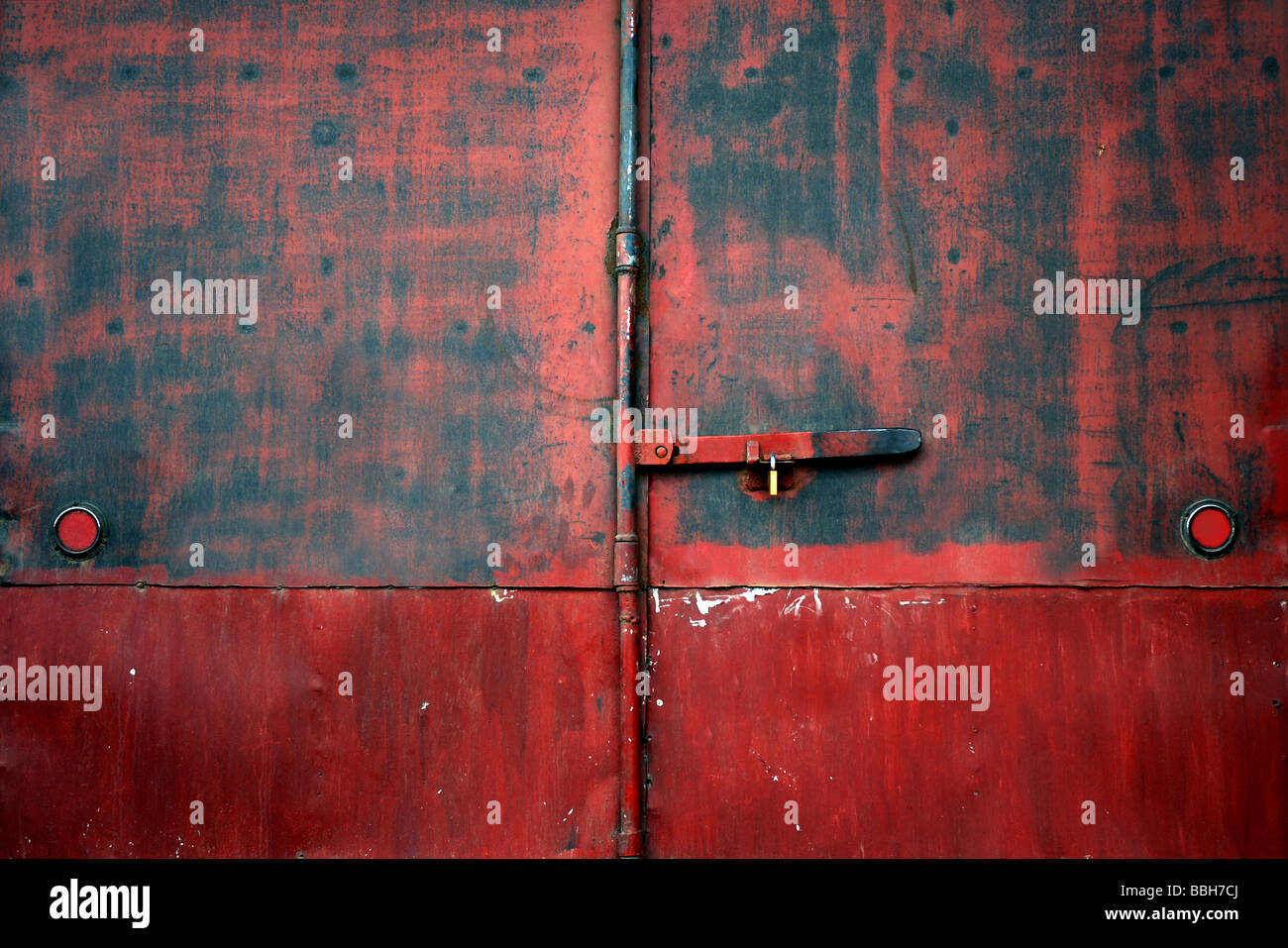 back door of a cargo container Stock Photo - Alamy