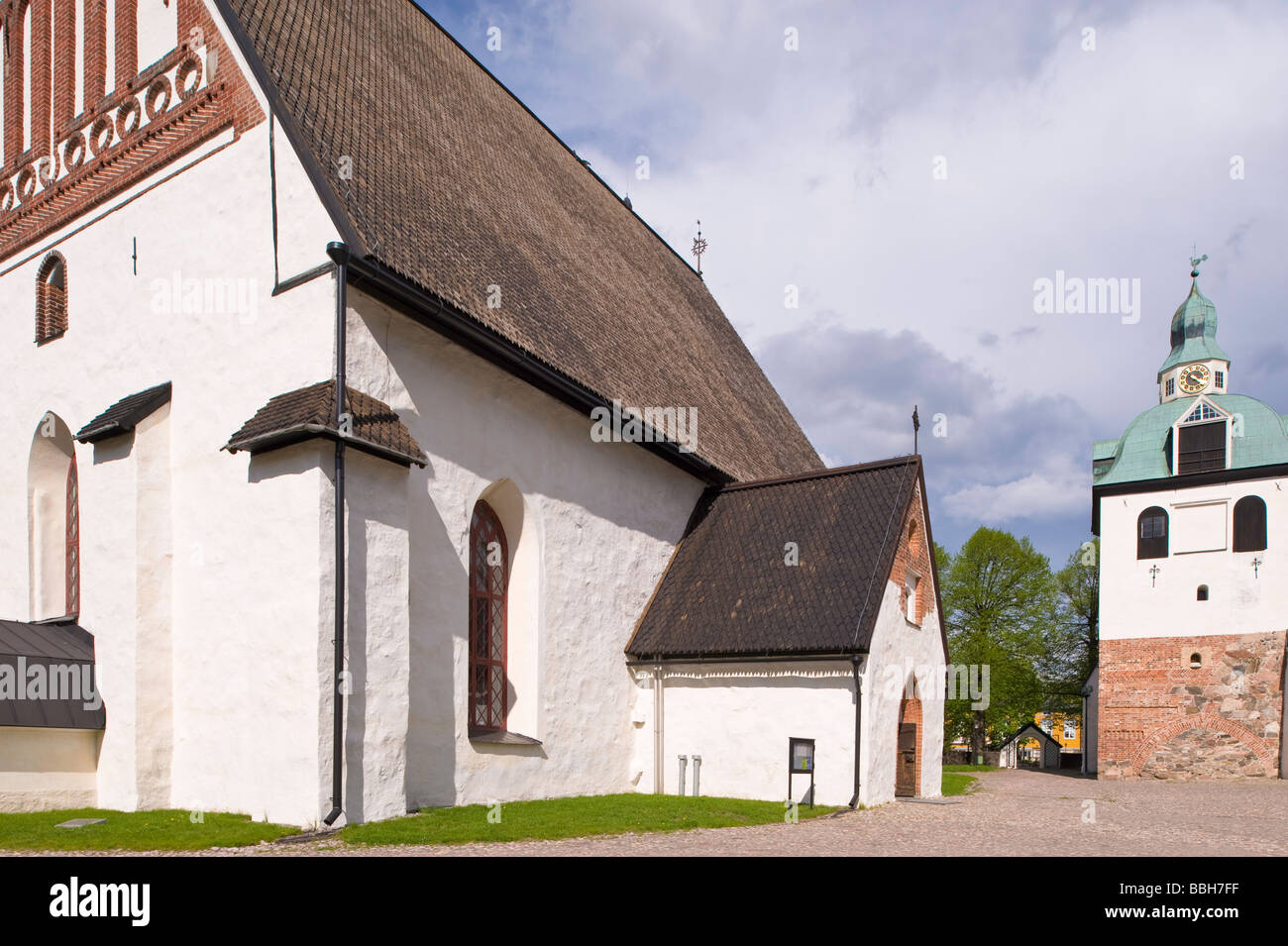 Cathedral in historic Old Town in Porvoo Finland Stock Photo - Alamy