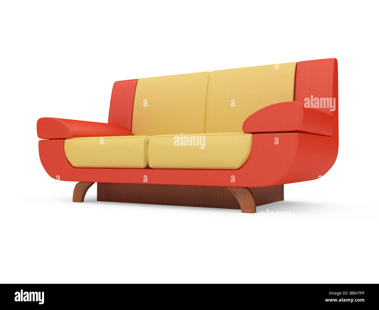 isolated couch over white background Stock Photo - Alamy