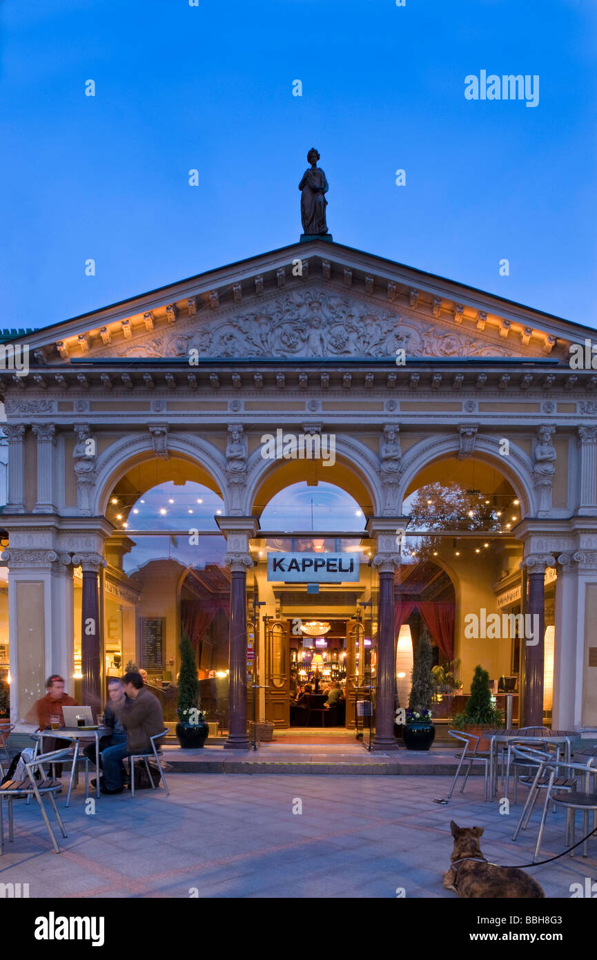 Kappeli restaurant by Esplanade Park Helsinki Finland Stock Photo - Alamy