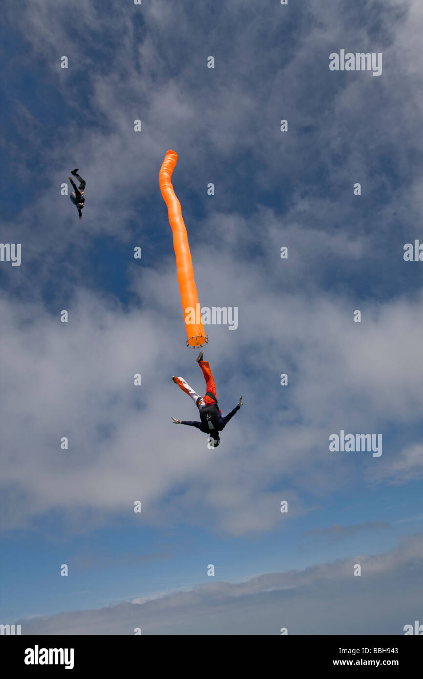 Skydiver head down flying over hi-res stock photography and images - Alamy