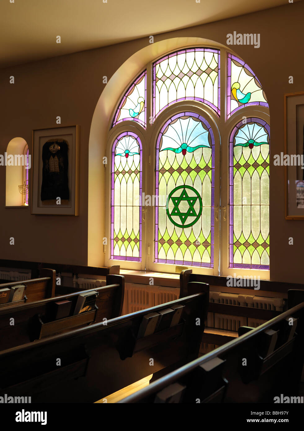 Jewish Synagogue interior Stock Photo - Alamy