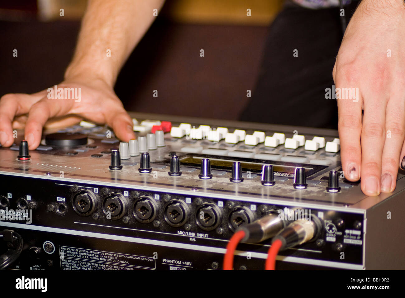 A portable multitrack recorder being operated Stock Photo - Alamy