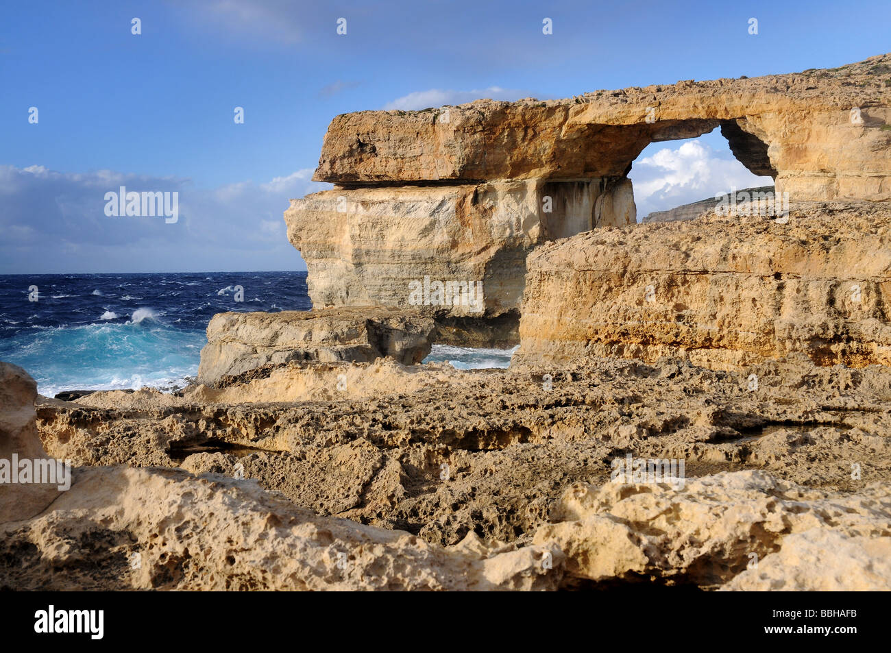 Azure Window, Island of Gozo Stock Photo - Alamy