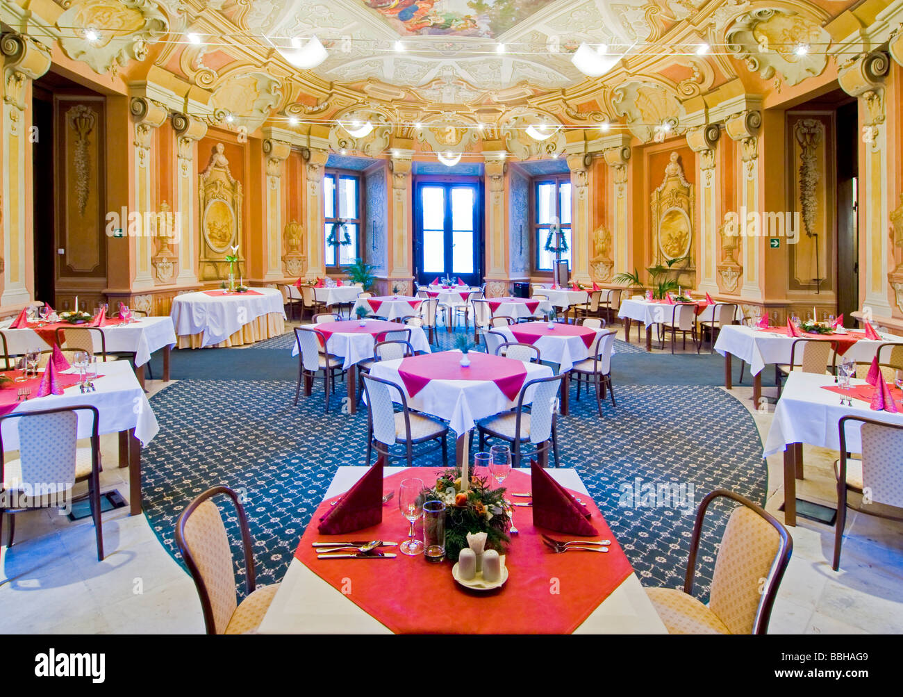 Interior of a luxury restaurant Stock Photo - Alamy